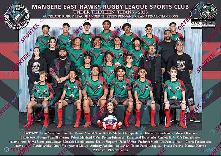 Mangere East Hawks Under 13 Titans - 2023